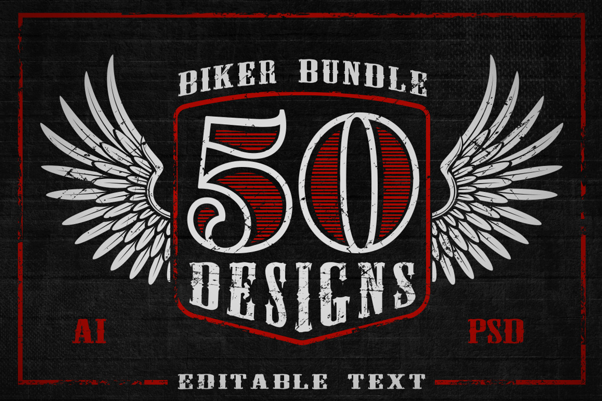 Biker Design Bundle, an Illustration by Harry Kasyanov