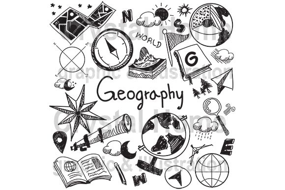 Geography education subject doodle, an Education Illustration by Crytal ...