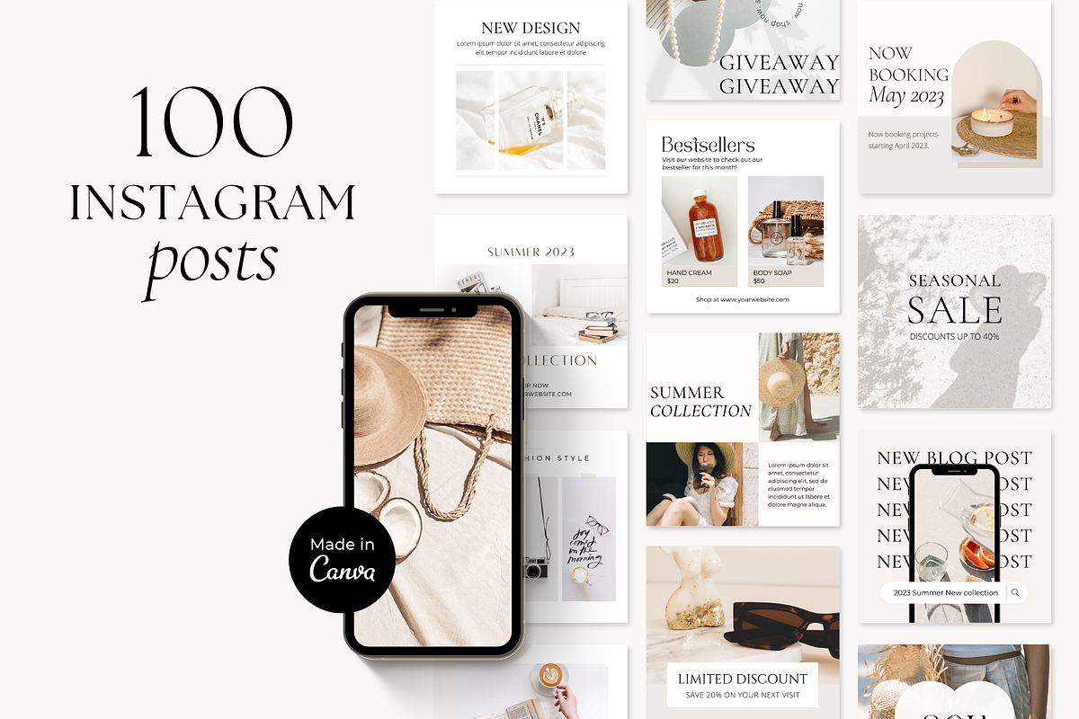 Aesthetic Instagram Post Templates, a Social Media Template by ...