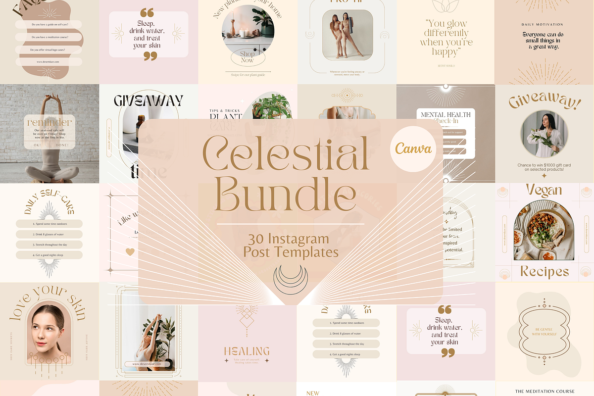Celestial Instagram Post Templates, a Social Media Template by Hell ...