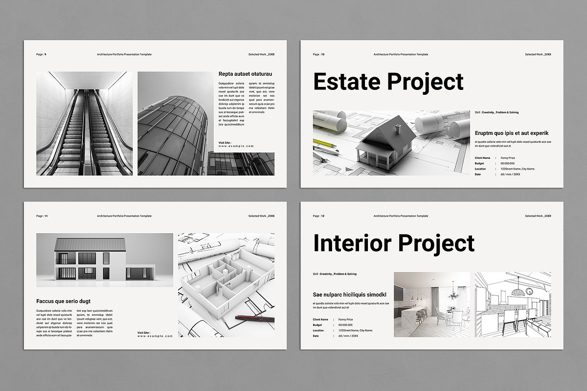 Architecture Portfolio Presentation, a Presentation Template by E-Type