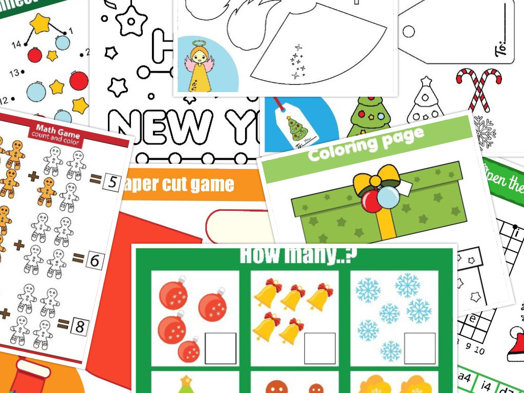 Christmas New Year kids activities, an Education Illustration by Bunny ...