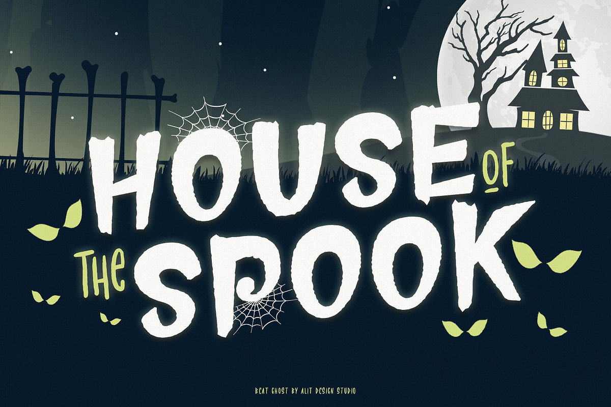 Beat Ghost Typeface, a Script Font by alit design