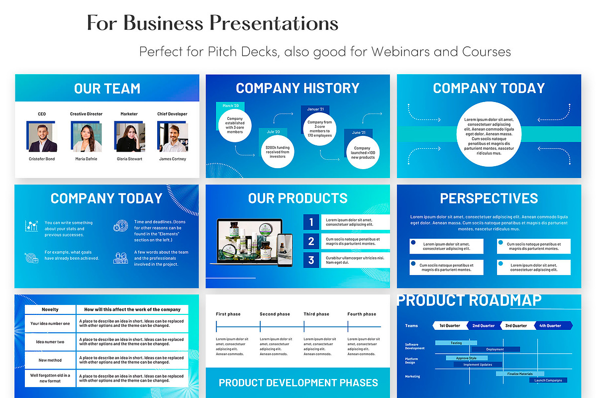 Business Presentation Template CANVA, a Presentation Template by anastasi