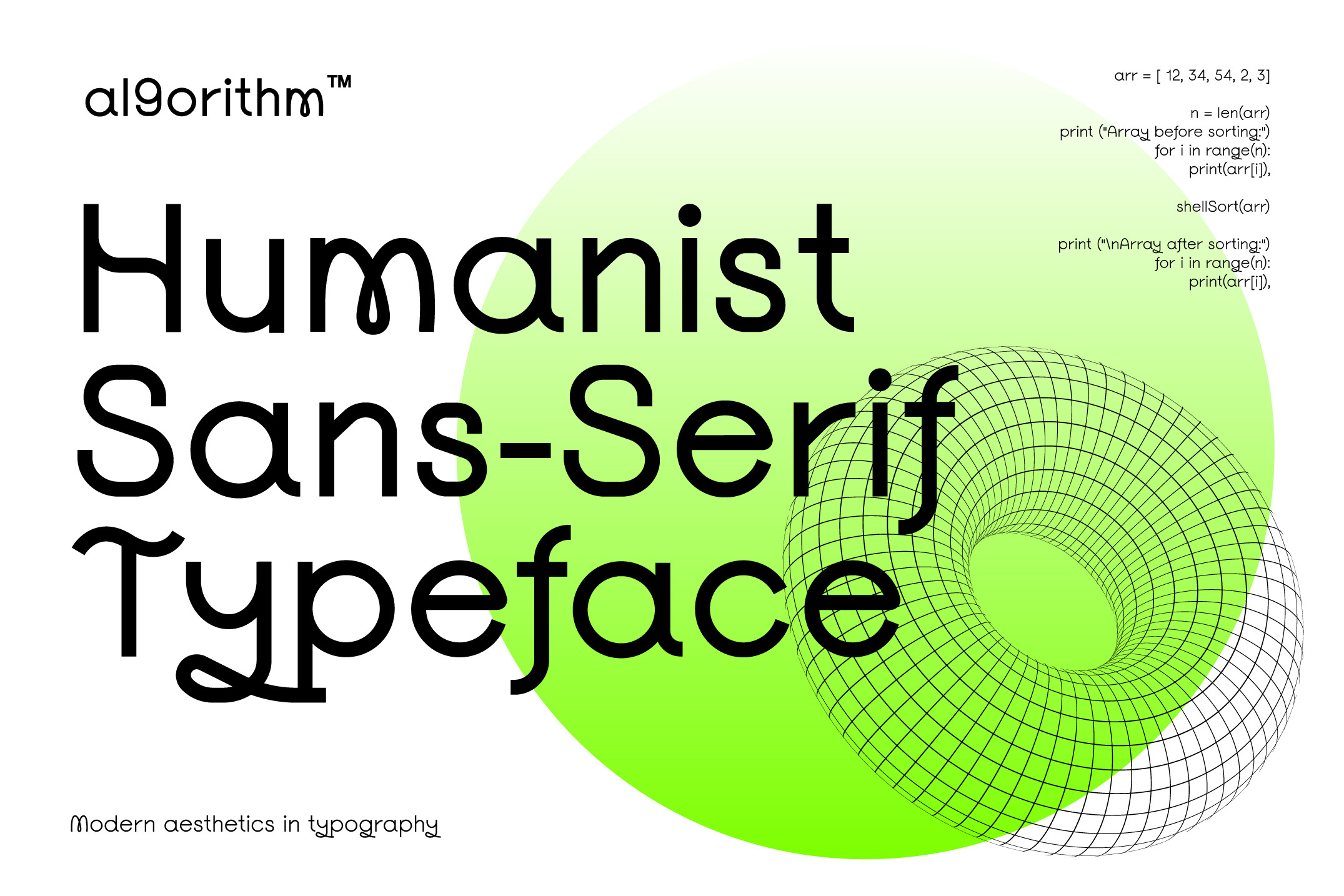 Humanist Sans-Serif Typeface
