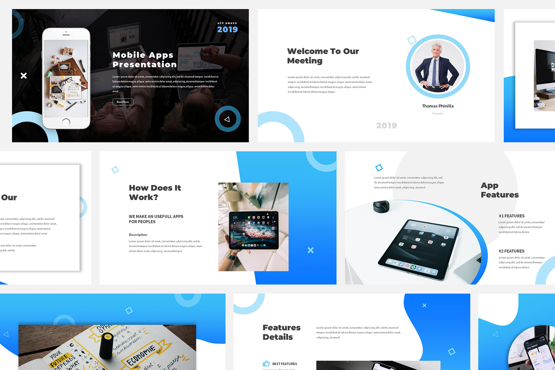 Mobile App Powerpoint Proposal, a Presentation Template by Giant Design