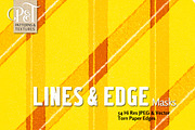 Lines & Edge Masks, a Texture Graphic by Patterns & Textures