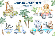 African Adventure. Animals, an Animal Illustration by Watercolor dreams