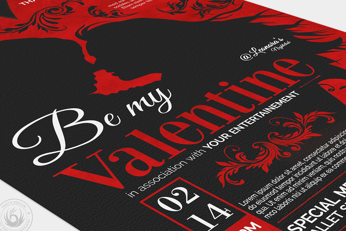 Valentine's Day Flyer PSD Design