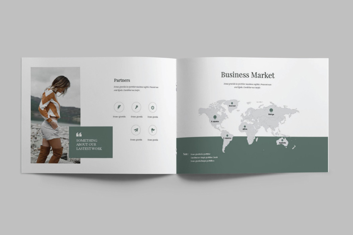 NEVADA - A5 Brochure, a Brochure Template by Shafura | Creative Market