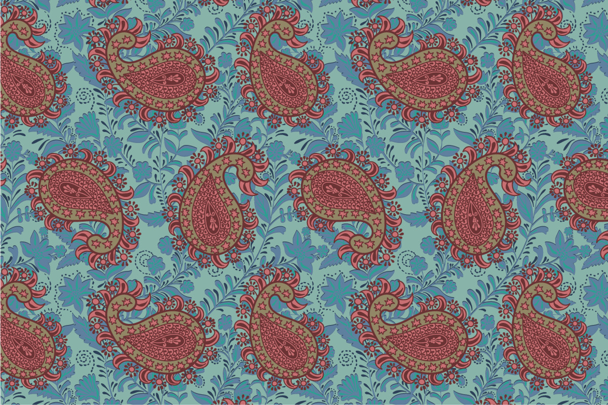 6 Vintage Paisley Patterns, a Pattern Graphic by Sunny_Lion