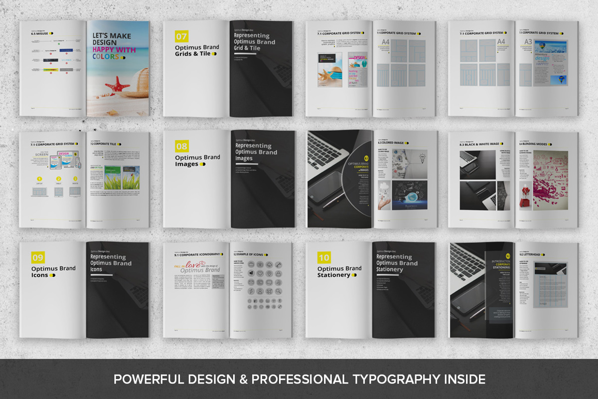 Extended Brand Manual & Real Text, a Brochure Template by Typography Prime