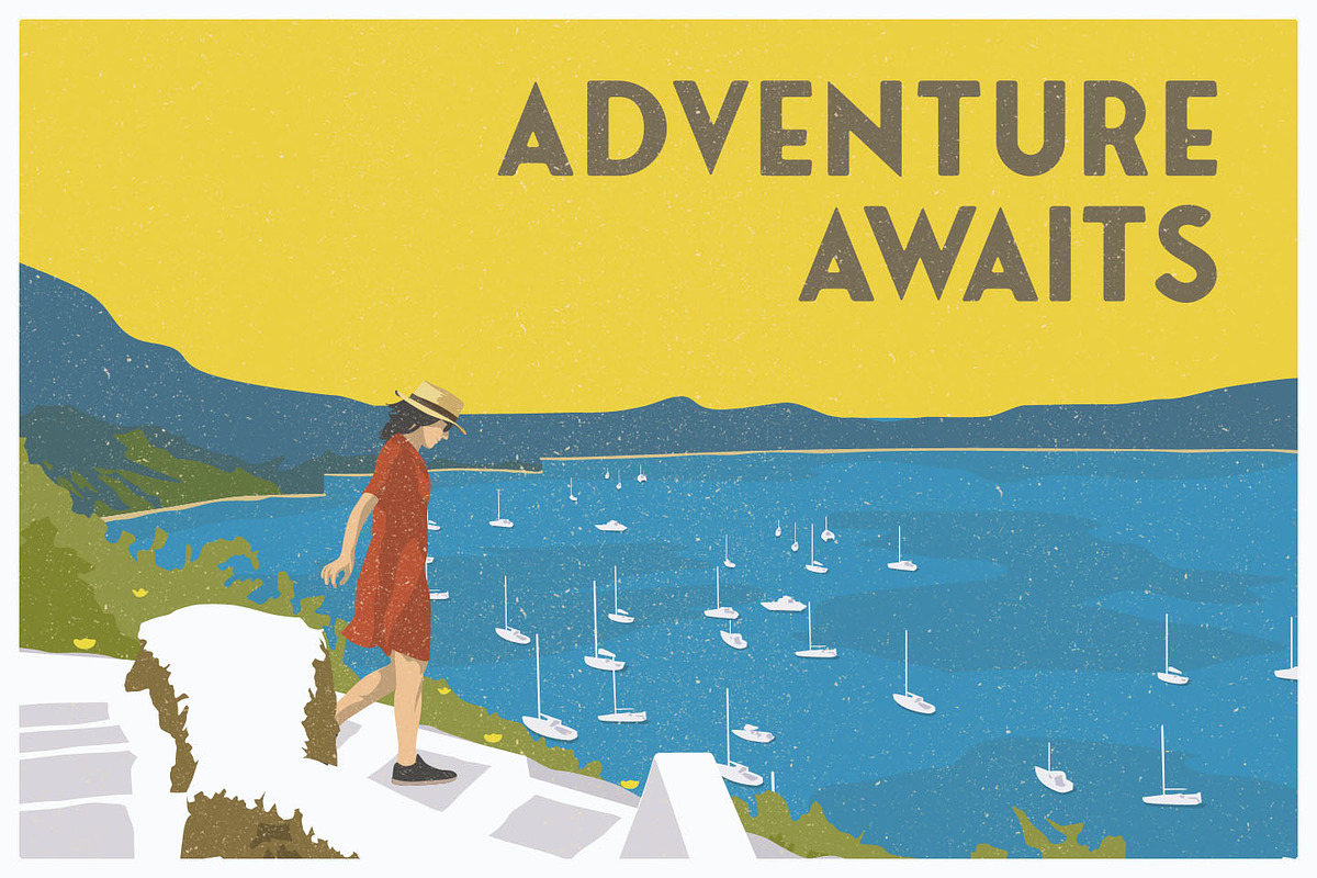 Fonseca Rounded +BONUS RETRO POSTERS, a Sans Serif Font by Nasir Udin