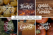 Autumn Thanksgiving Overlays Pack, a Graphic by Katrinelly | Creative ...