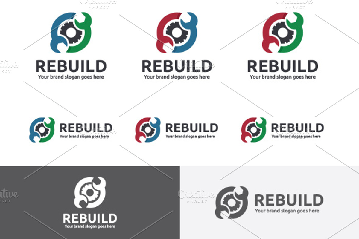 Rebuild Logo, a Branding & Logo Template by WheelieMonkey