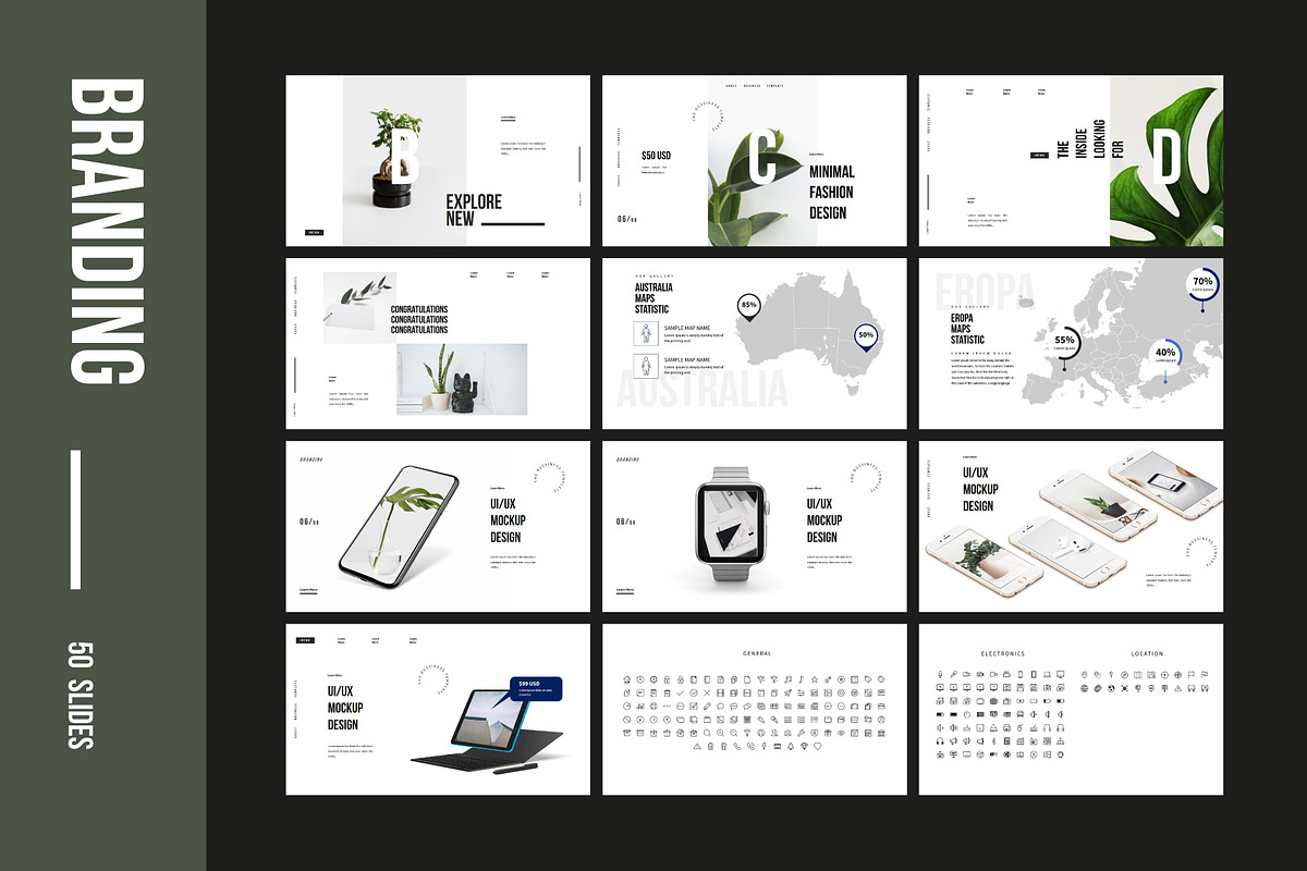Branding Powerpoint Template, a Presentation Template by Rocket ...