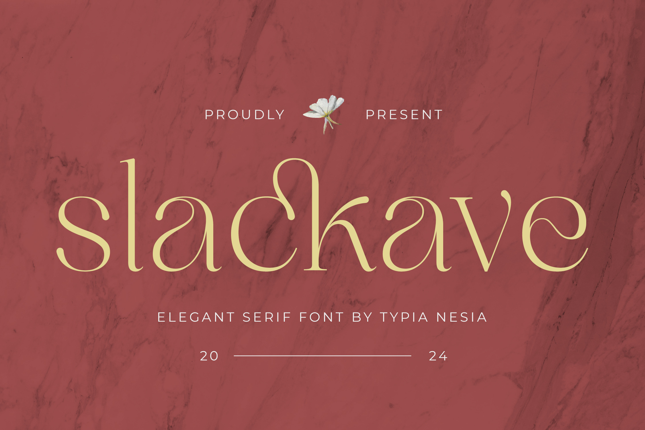 Slacklave - Elegant Serif Font, a Serif Font by Typia Nesia