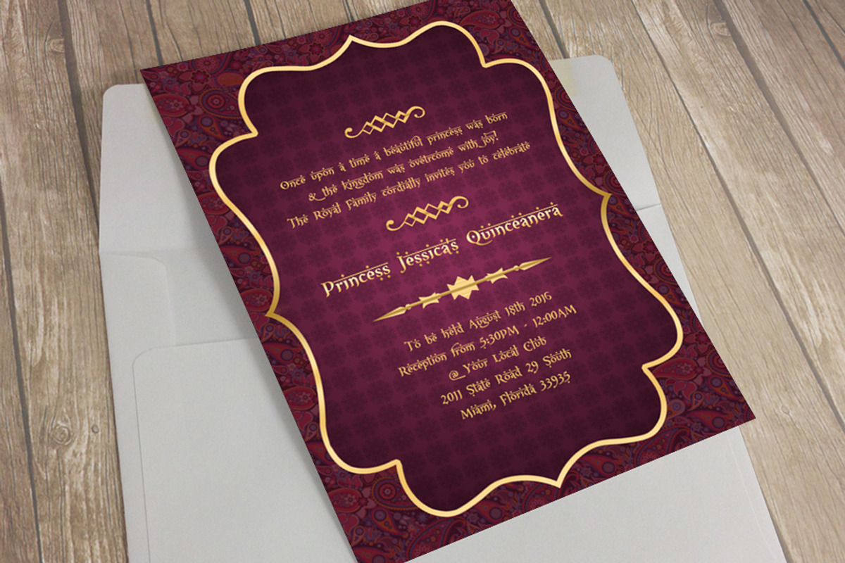 Arabian Theme Invitations, an Invitation Template by onodesigns