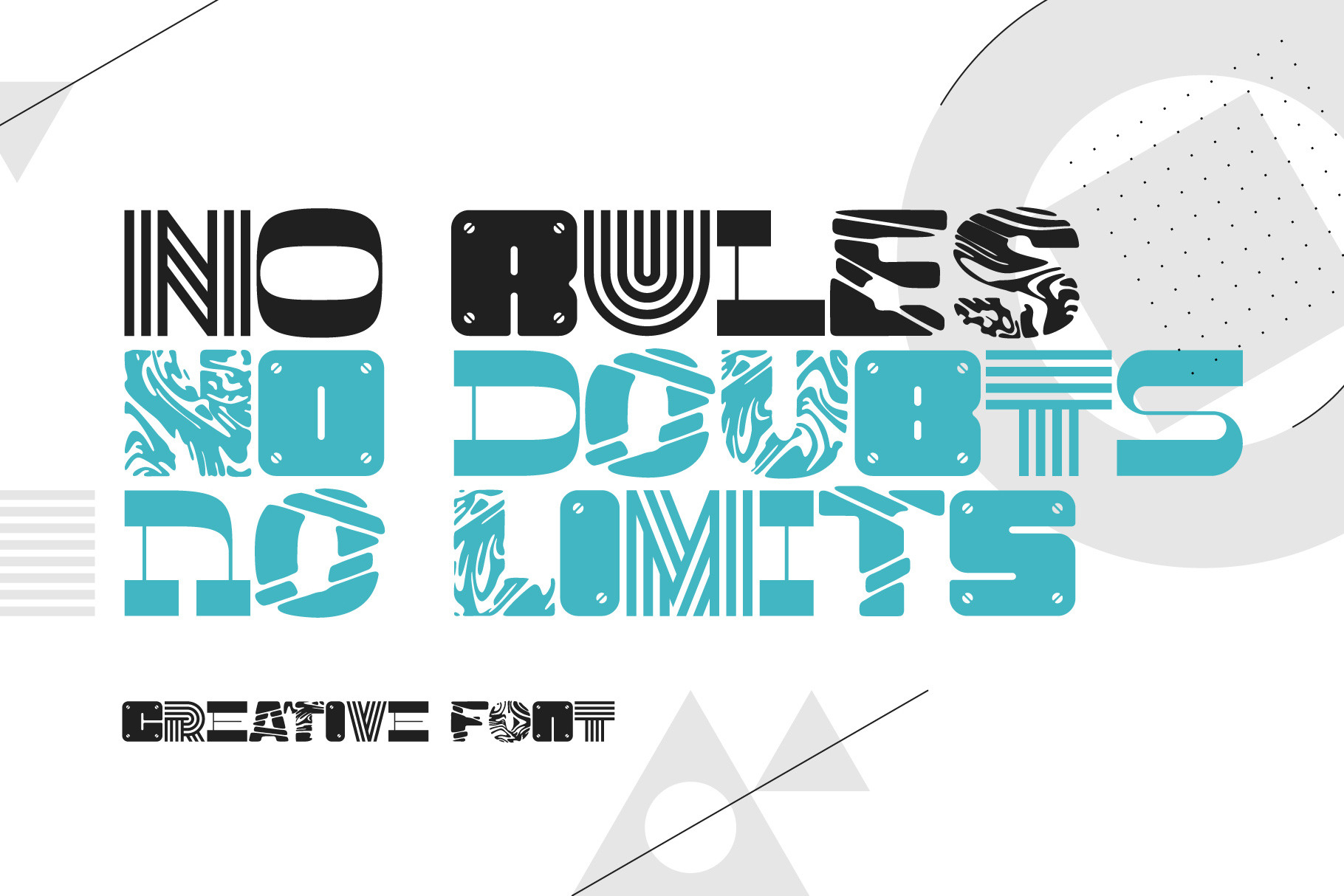 No Rules font, a Symbol Font by Gleb Guralnyk | Creative Market