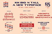 KH BIG N TALL TYPEFACE, a Sans Serif Font by Kern + Hyde Creation Co. | Creative Market
