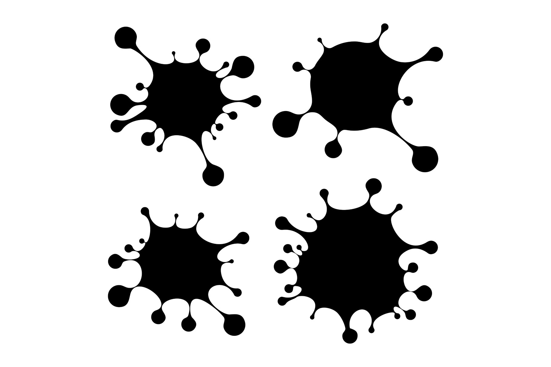 Vector cartoon black blot, a Texture Illustration by Quarta