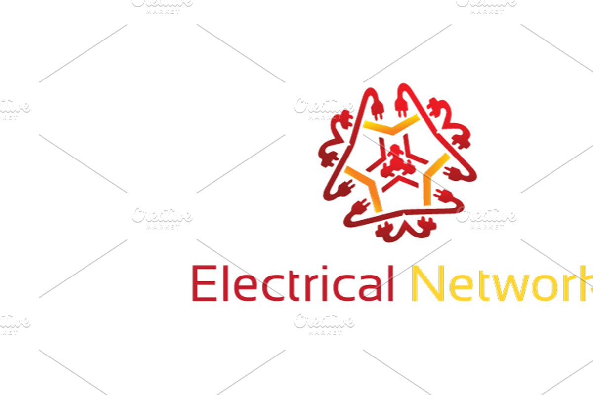 Electrical Network Temple, a Branding & Logo Template by Zia Grfx
