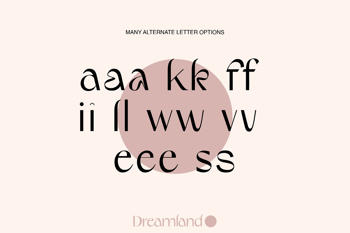 Dreamland Typeface, a Sans Serif Font by Tropical Type