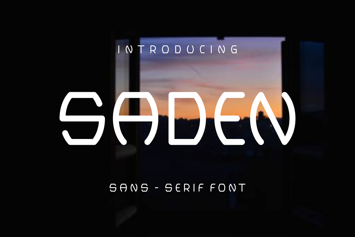 Saden, a Sans Serif Font by lelevien | Creative Market