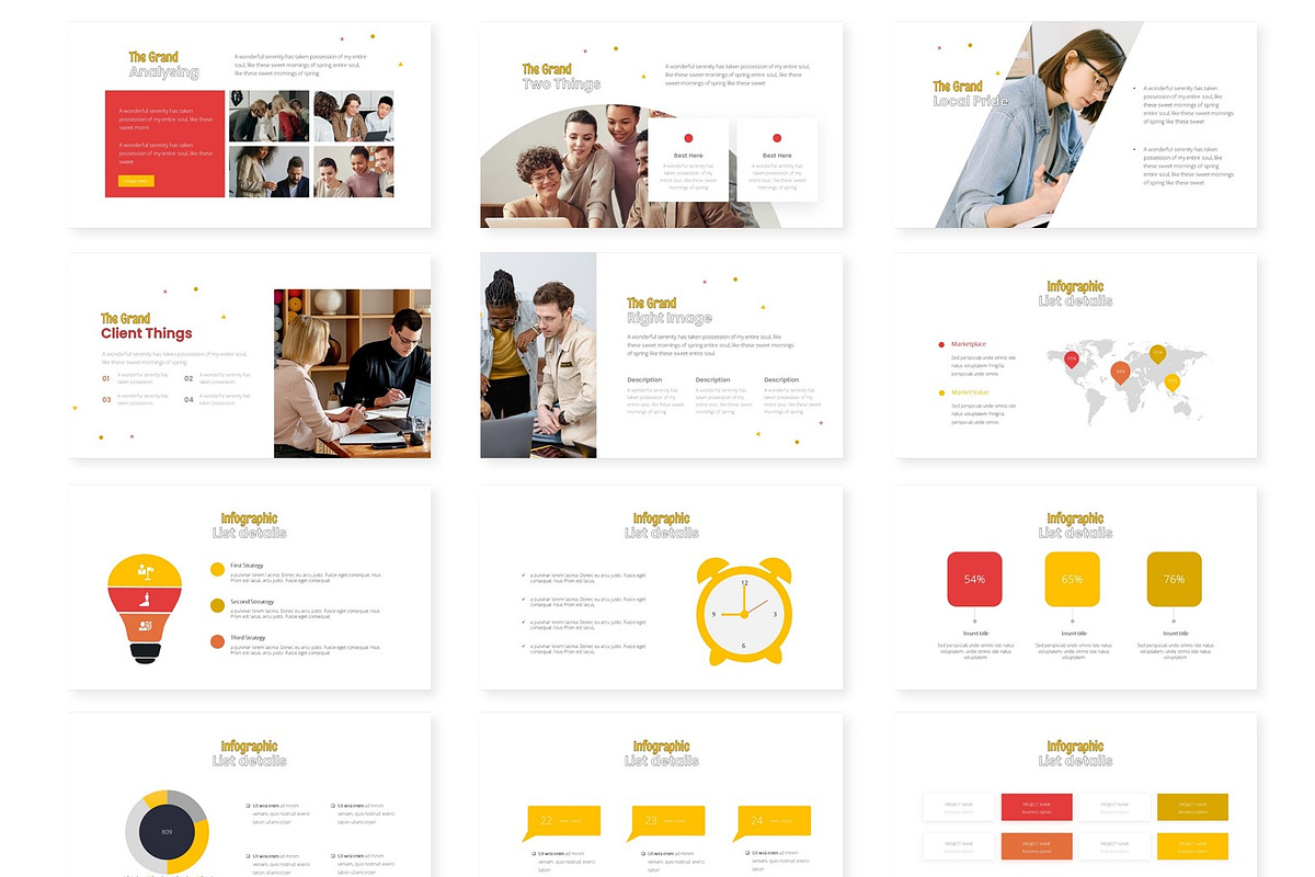 Grand - Powerpoint Template, a Presentation Template by AQR Studio ...