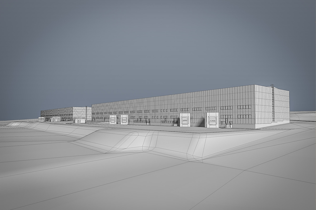 Logistics Complex Center, an Architecture 3D Model by 3DNUTS