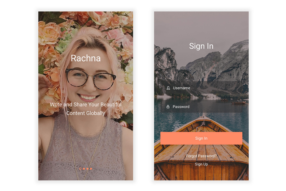 Blogging Platform Photoshop UI Kit, an UI Kit Template by themelove