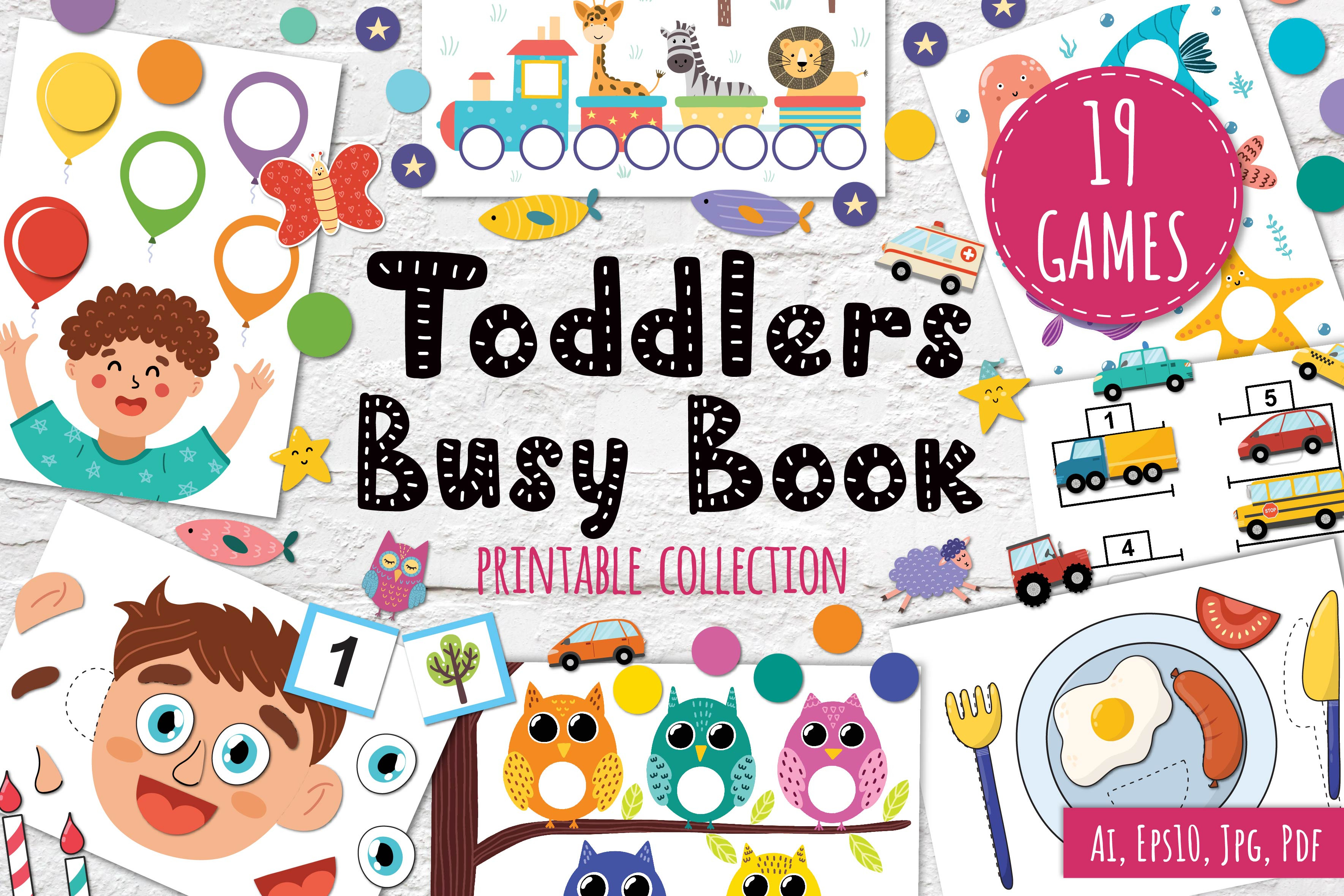Busy Book for Toddlers Collection, an Education Illustration by Gulnara ...