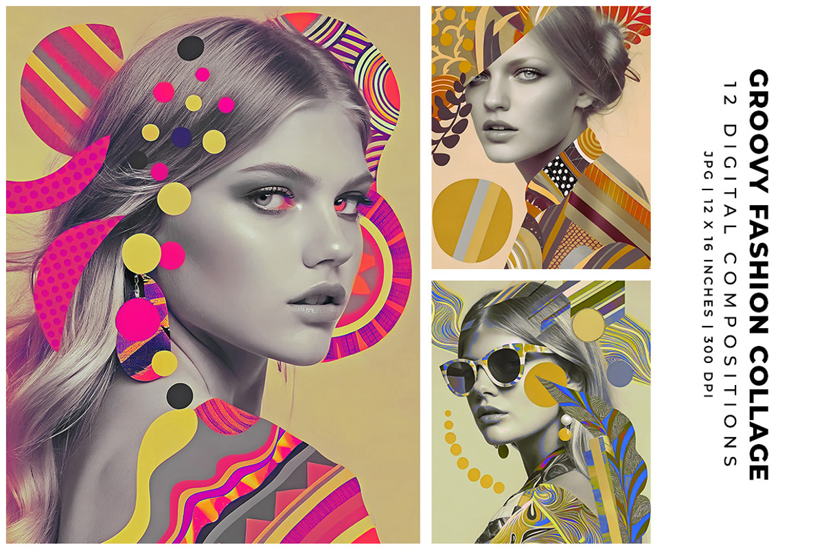 Groovy Fashion Collage