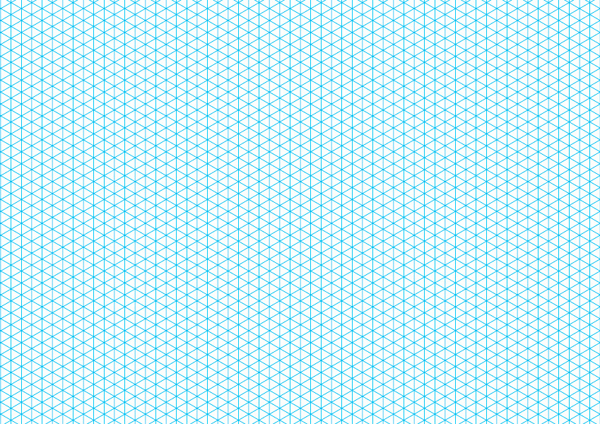 Cyan isometric grid on a4 sheet | Textures ~ Creative Market