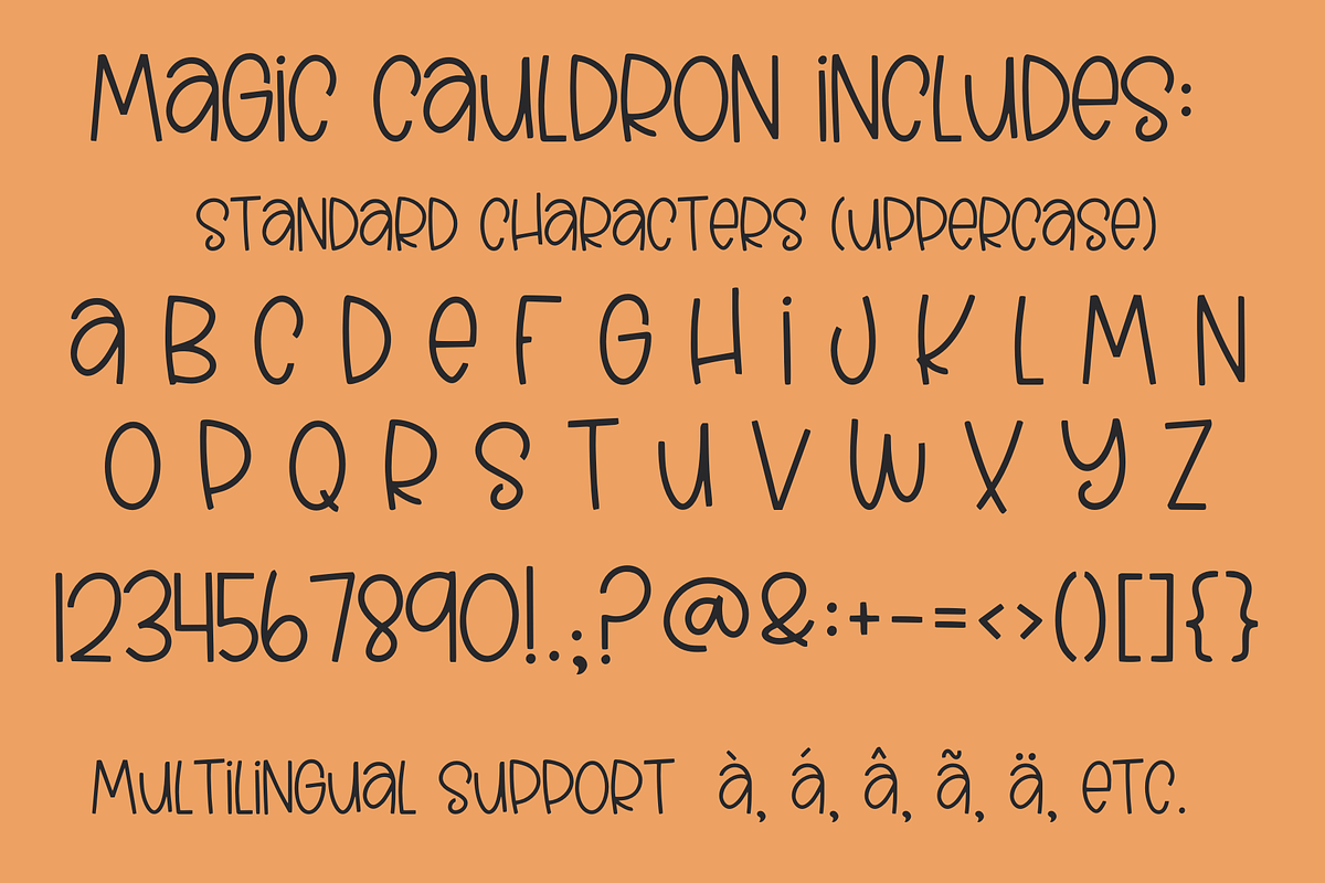 Magic Cauldron, Cute Dingbat Font