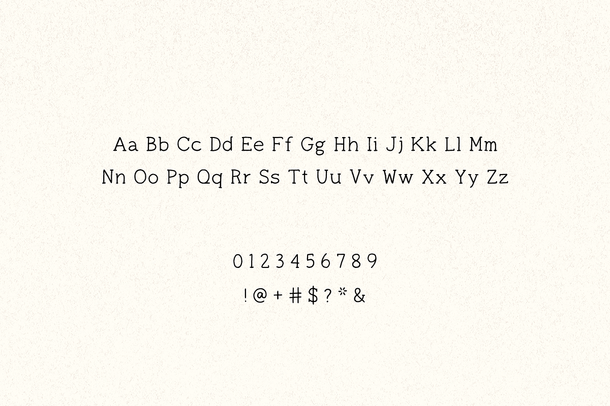 Ginger - Hand Drawn Typewriter Font, a Slab Serif Font by Minna May Design