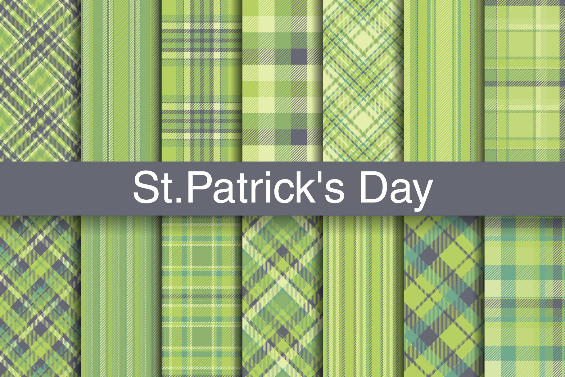 #30 St. Patrick Day Patterns, a Pattern Graphic by Plaid4You