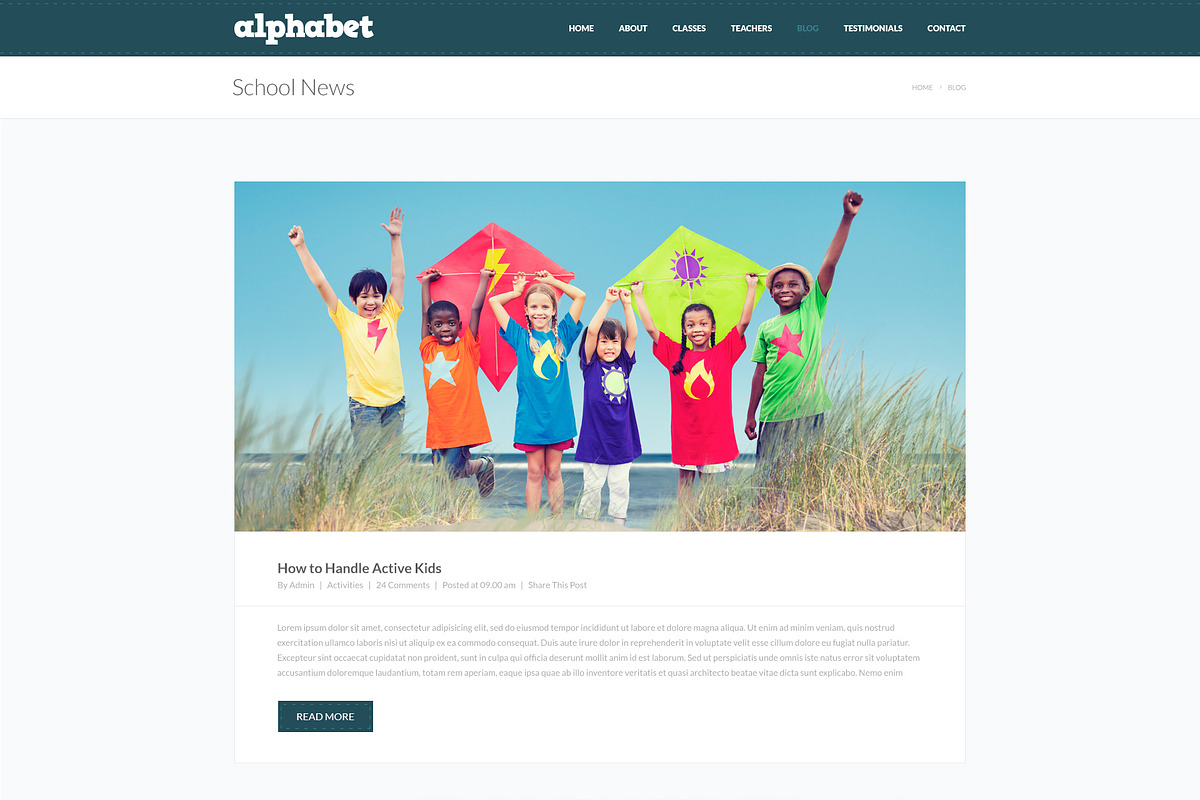 Alphabet - Education PSD Templates, a Websites & App Template by LogoLabs