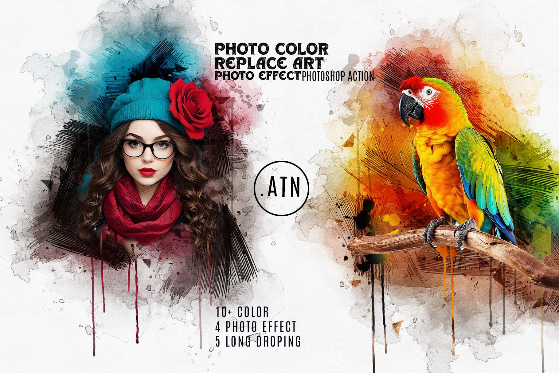 Photo color Replace art Effect, an Action Add-On by MRI STUDIO