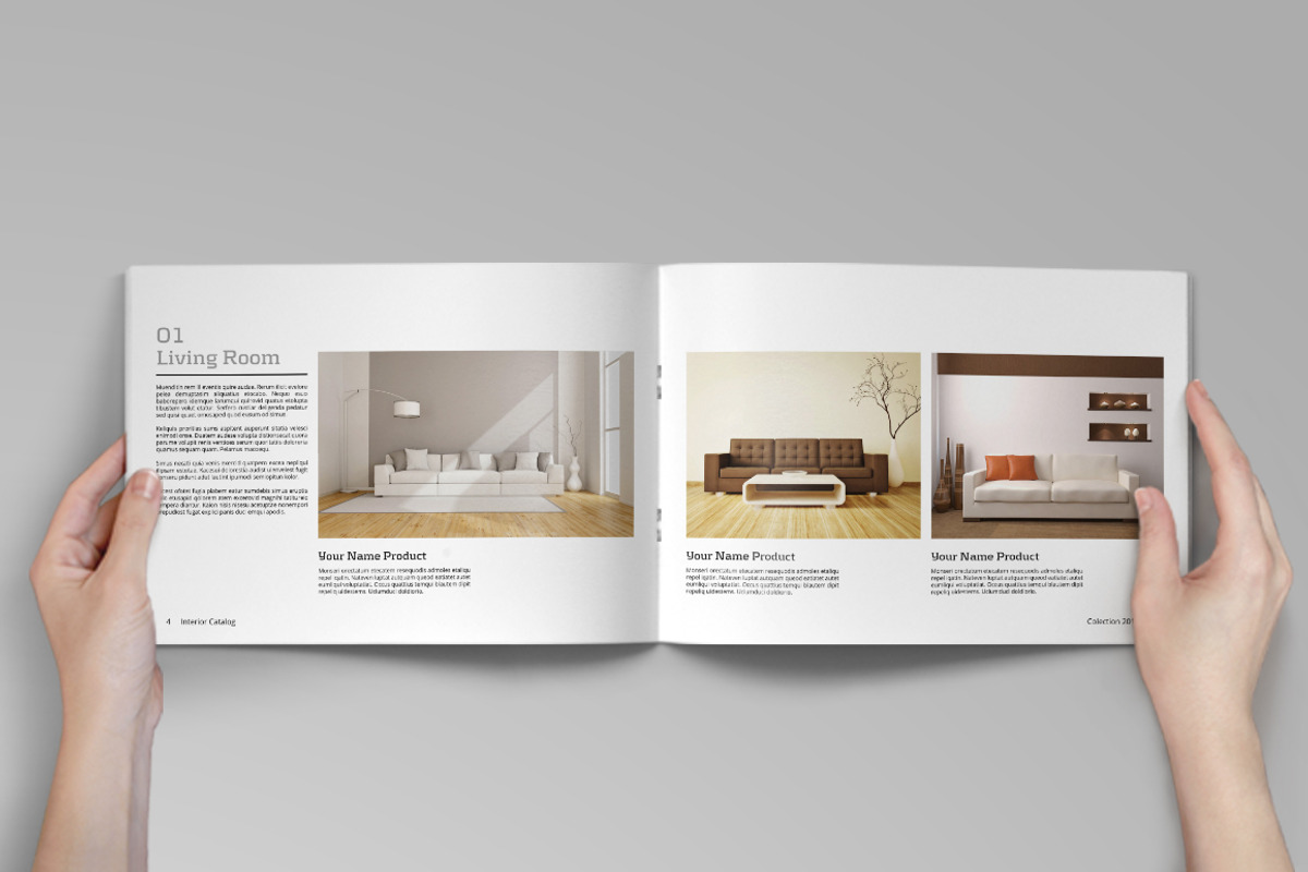 A4 Interior Catalog, a Brochure Template by Firtana