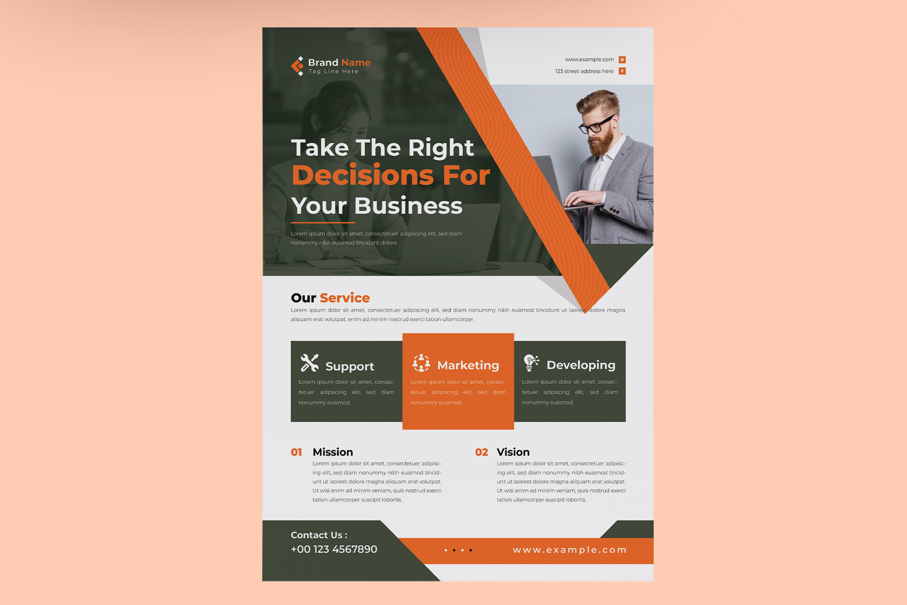 Right Decisions Business Flyer | Creative Market