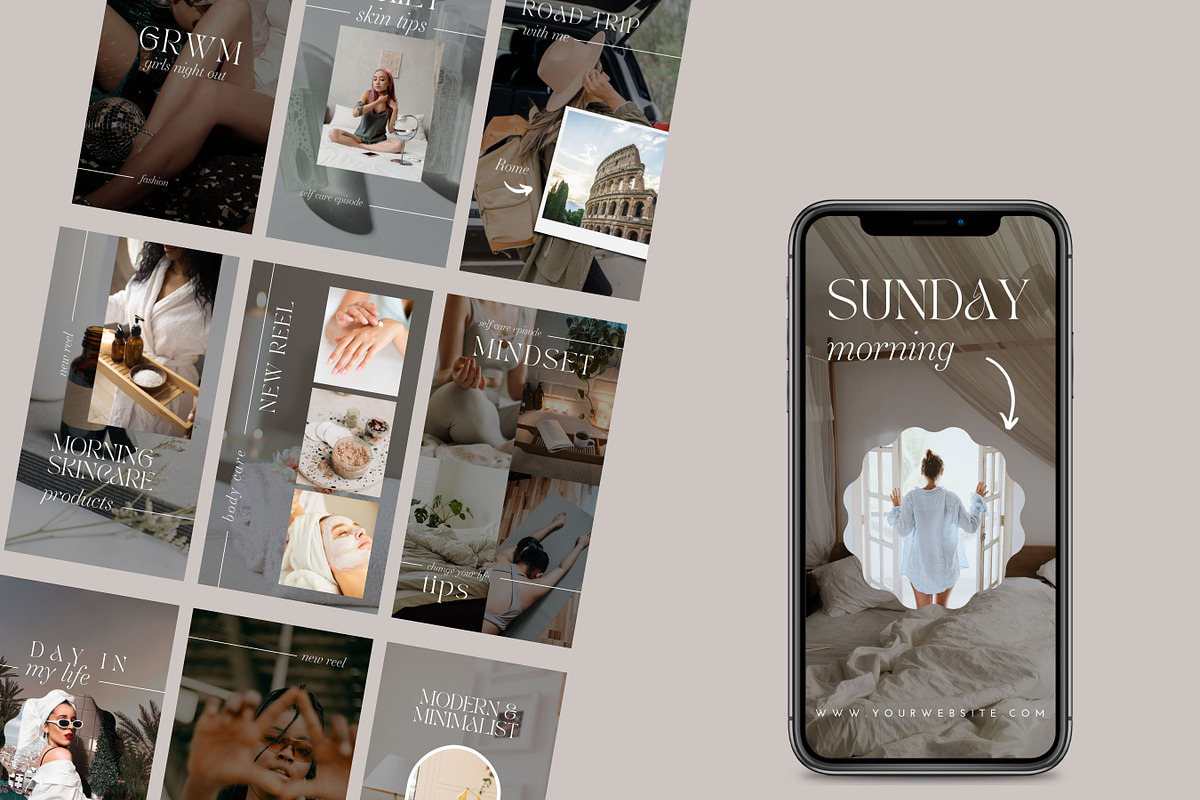 Influencer Reel Cover Templates, a Social Media Template by design4social