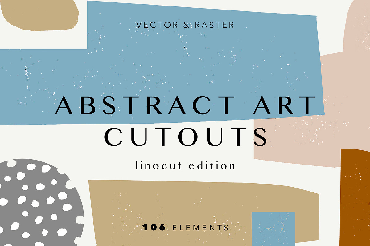 Abstract art cutouts