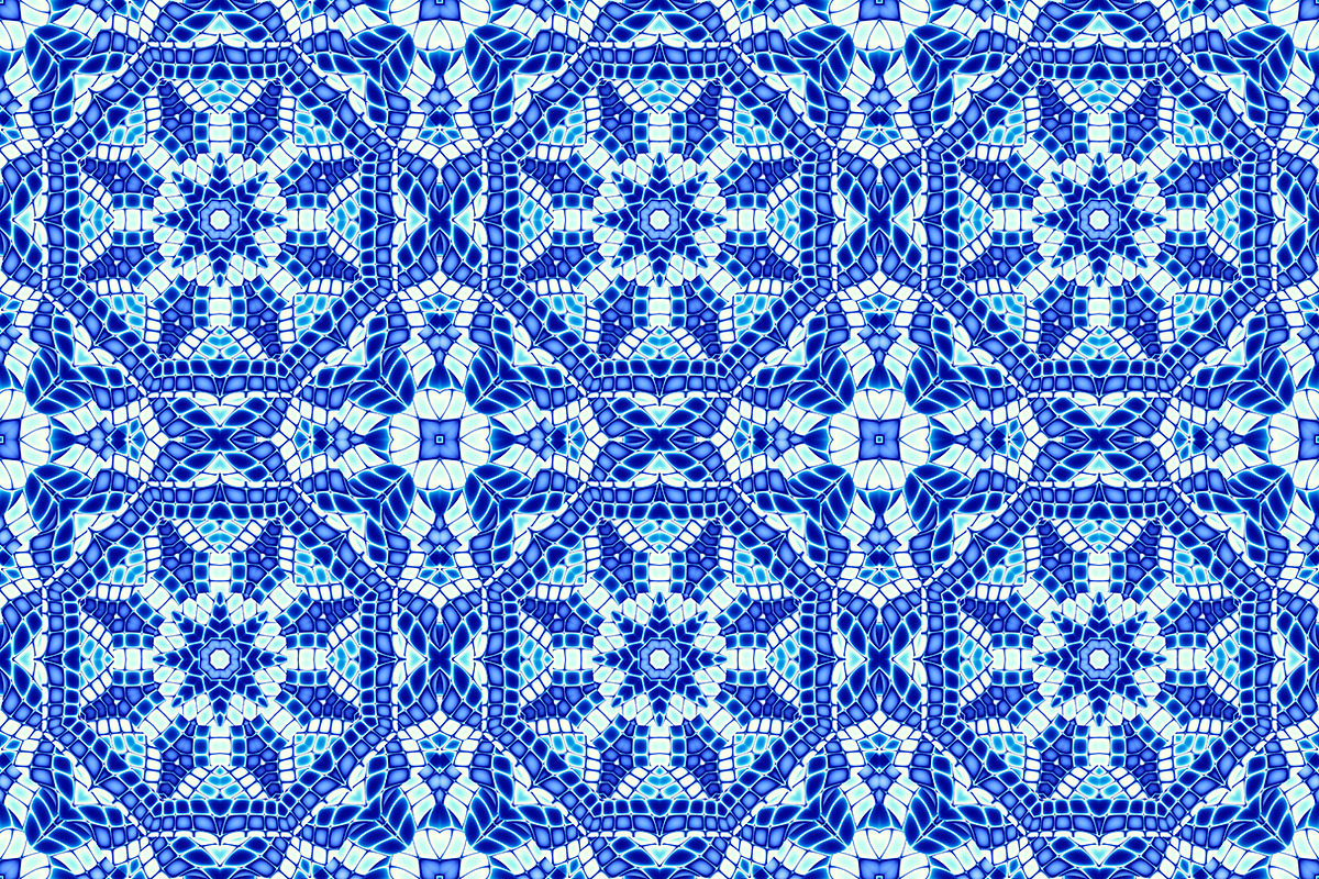 Seamless High Res blue tile mosaic