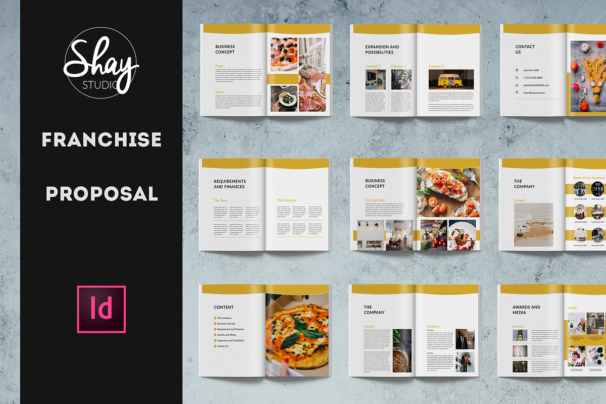 Franchise Business Proposal, a Stationery Template by The Pink Ink