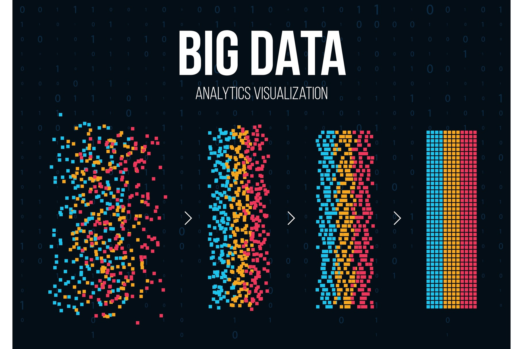 BIG DATA analysis of Information., a Technology Illustration by HAPPY ...