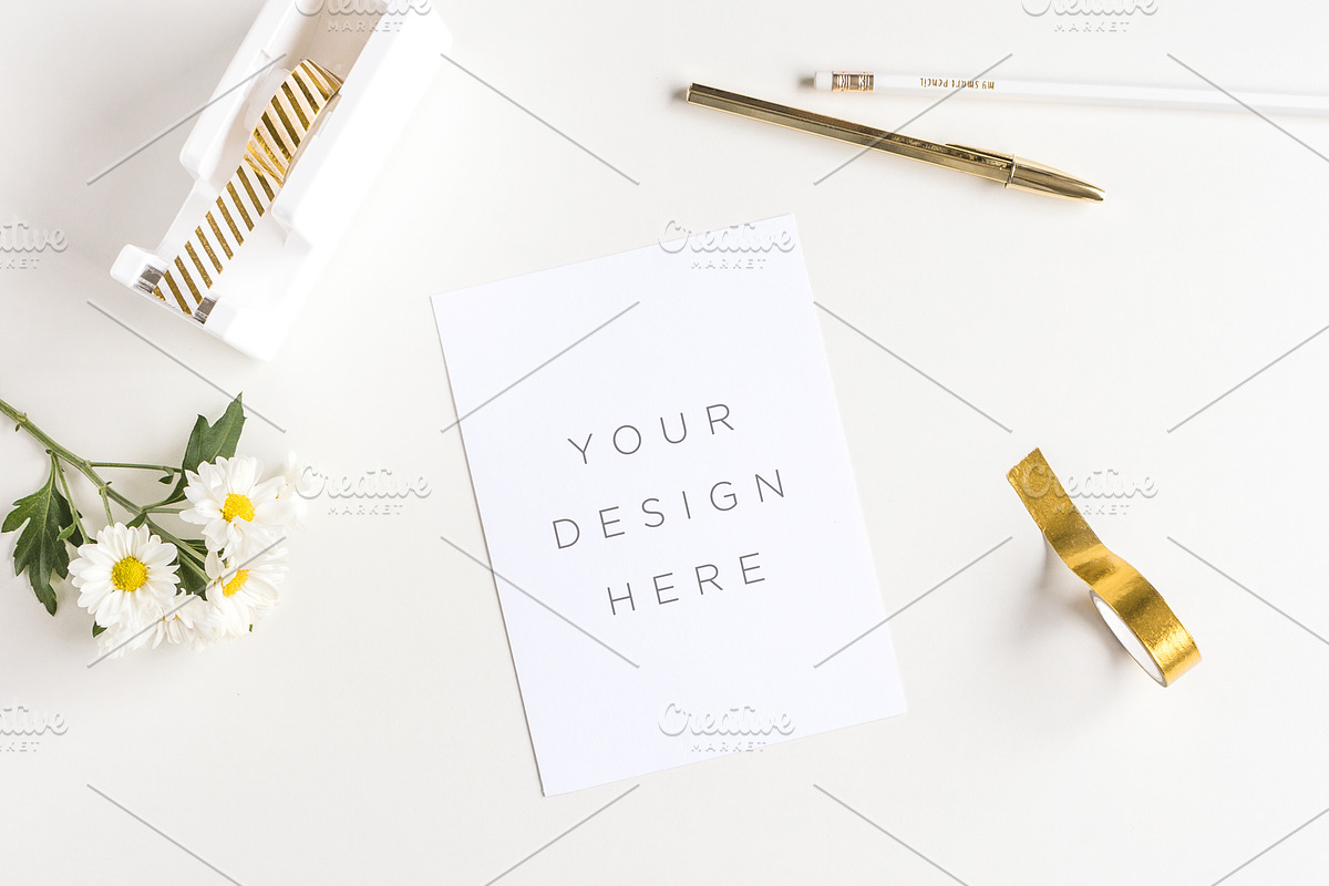 The Daisy Bundle - 11 Mockups +photo, a Product Mockup by Salt Color Studio
