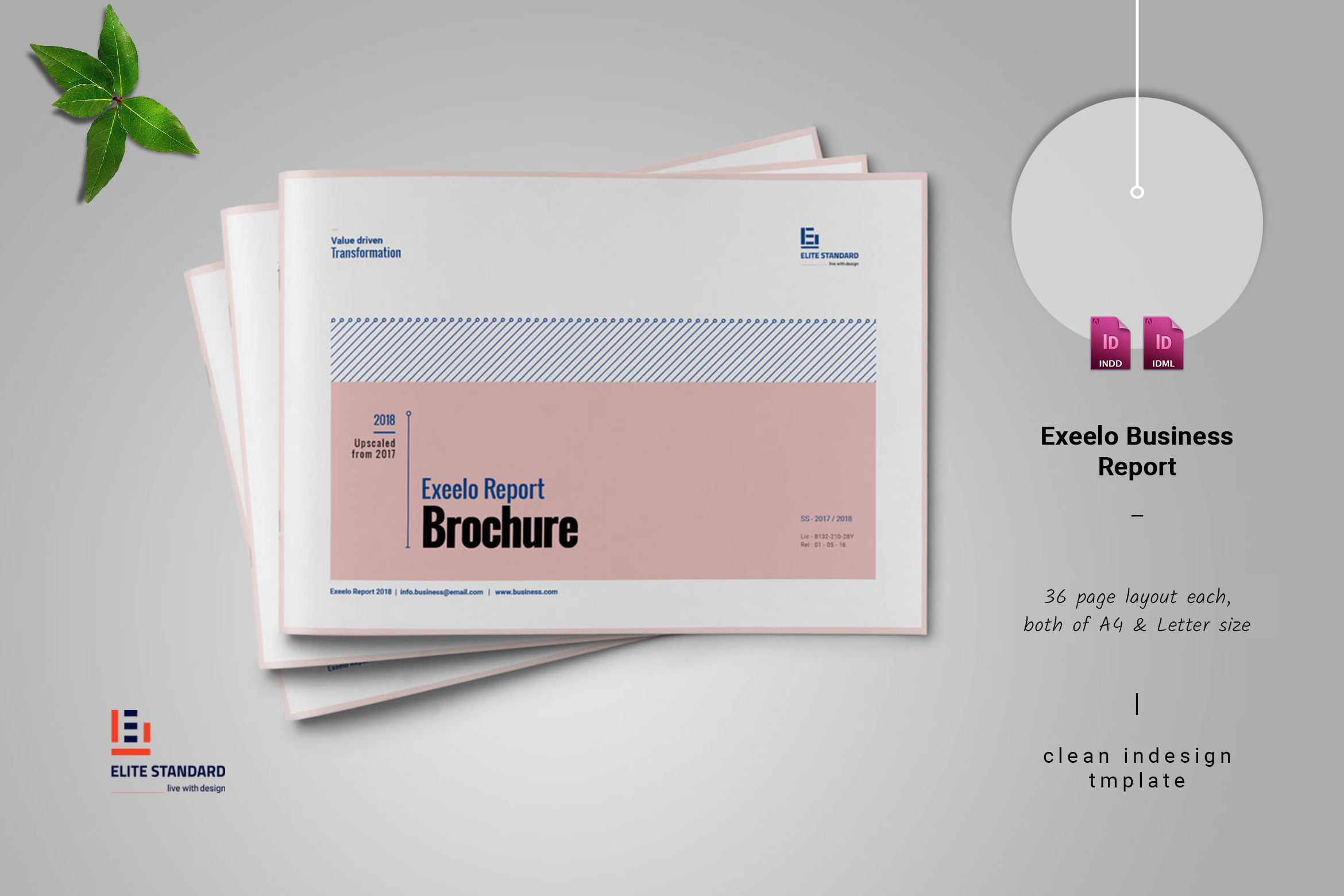 Landscape Annual Report, a Brochure Template by Elite_Standard
