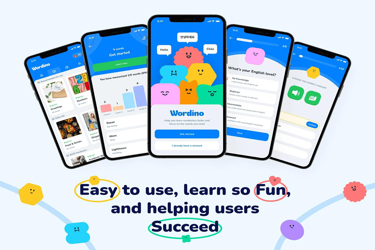 Wordino - Learning Language App UI Kit