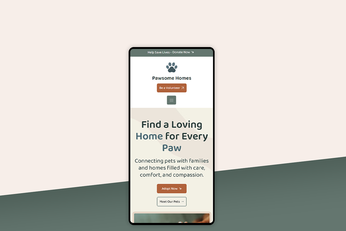 Pet Adoption Website Template, a Wix Template by Kitteeh